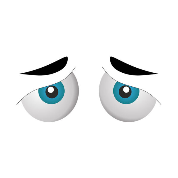 Woeful and Saddened Eyes Vector Art - Design Shop by AquaDigitizing