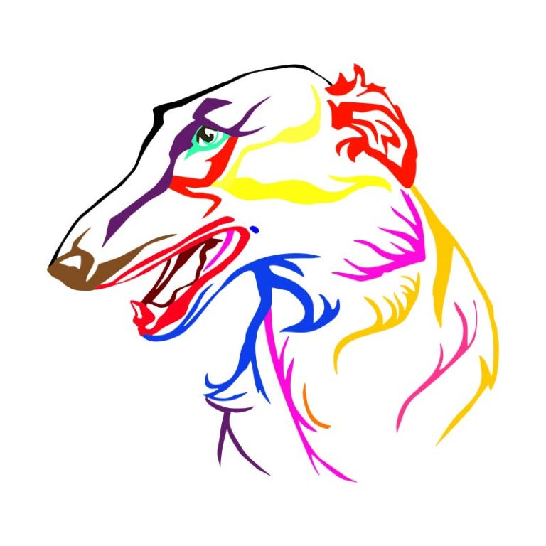 Greyhound Face Vector - Design Shop by AquaDigitizing