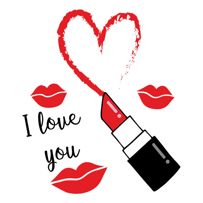 Exotic Kisses and Heart Lipstick Vector Art - Design Shop by AquaDigitizing
