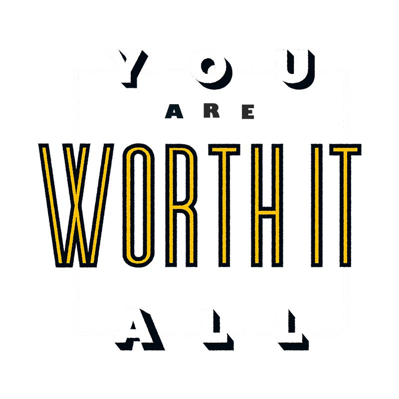 Worth It Vector Art - Design Shop by AquaDigitizing