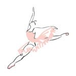 Grand Jete Ballet Technique Vector Art - Design Shop by AquaDigitizing