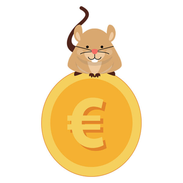 GOLD COIN MOUSE VECTOR - Design Shop by AquaDigitizing
