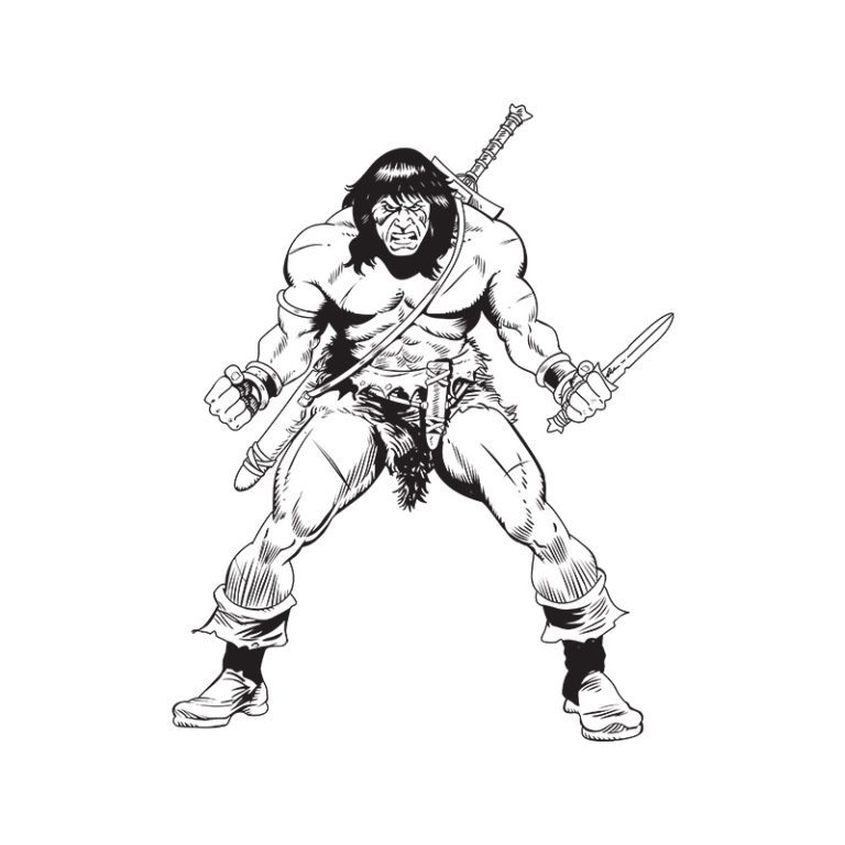 Free Angry Barbarian Vector Design - Design Shop by AquaDigitizing