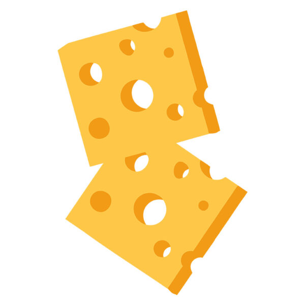 Savoury Cheddar Cheese Slices Vector Art - Design Shop by AquaDigitizing