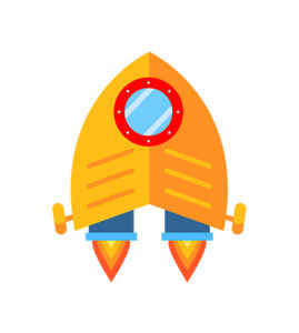 space rocket vector art - Design Shop by AquaDigitizing