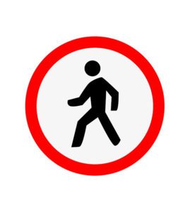 Walking Sign Vector - Design Shop by AquaDigitizing