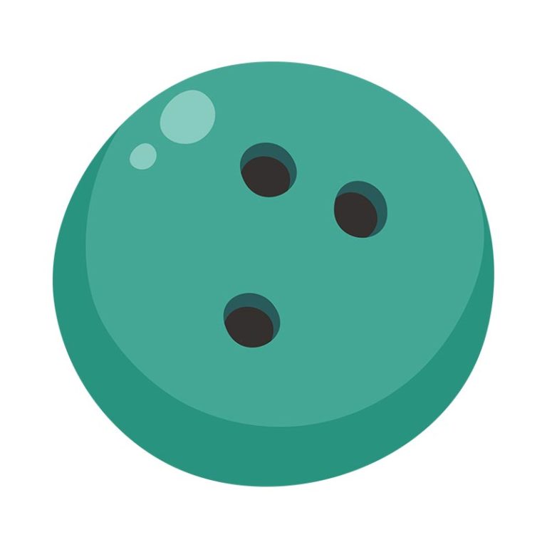 Turquoise Bowling Ball Vector Art - Design Shop by AquaDigitizing