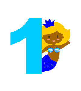 MERMAID NUMBER 1 VECTOR ART - Design Shop by AquaDigitizing