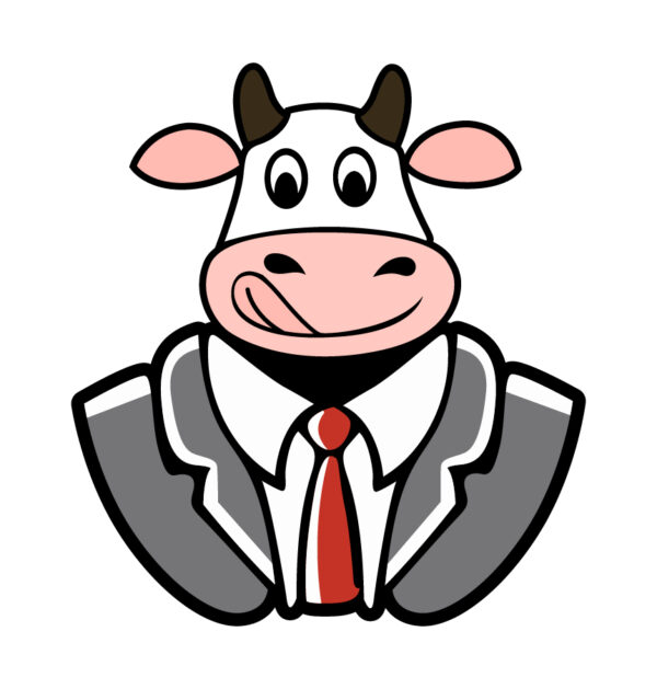 cow face vector art - Design Shop by AquaDigitizing