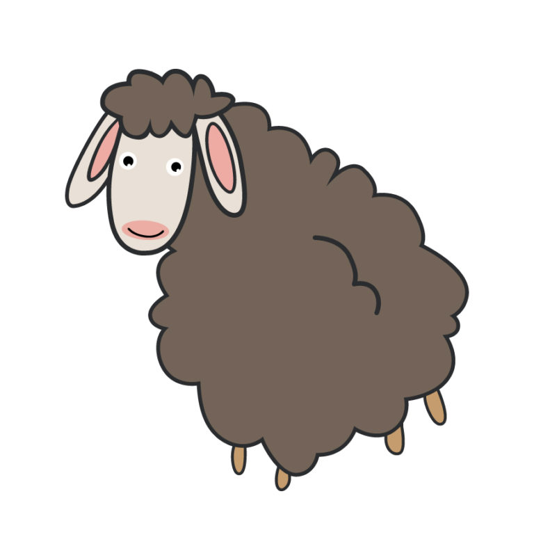 sheep vector art - Design Shop by AquaDigitizing