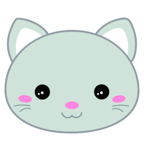 simple cat face vector - Design Shop by AquaDigitizing