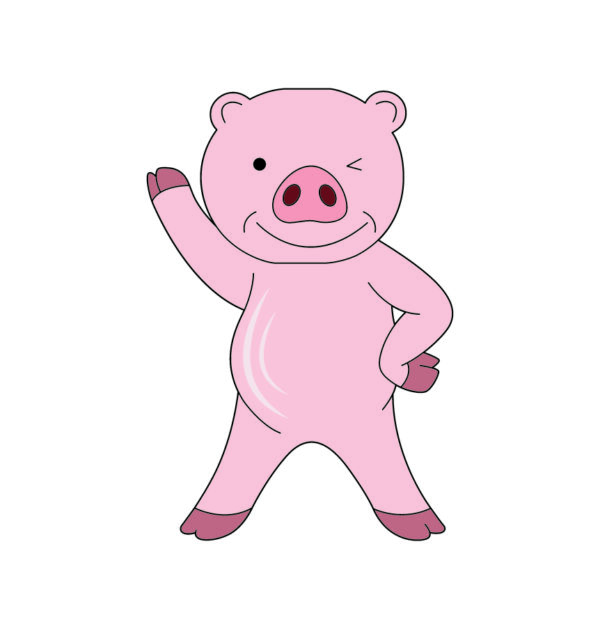 Hello Pig Vector - Design Shop by AquaDigitizing