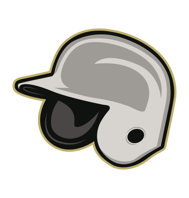 Baseball Helmet Vector In Grey Color - Design Shop by AquaDigitizing
