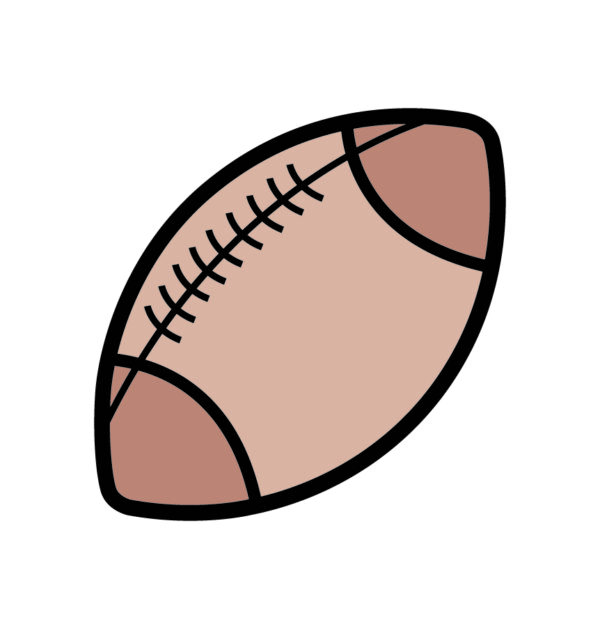 Rugby Simple Ball Vector Design - Design Shop by AquaDigitizing