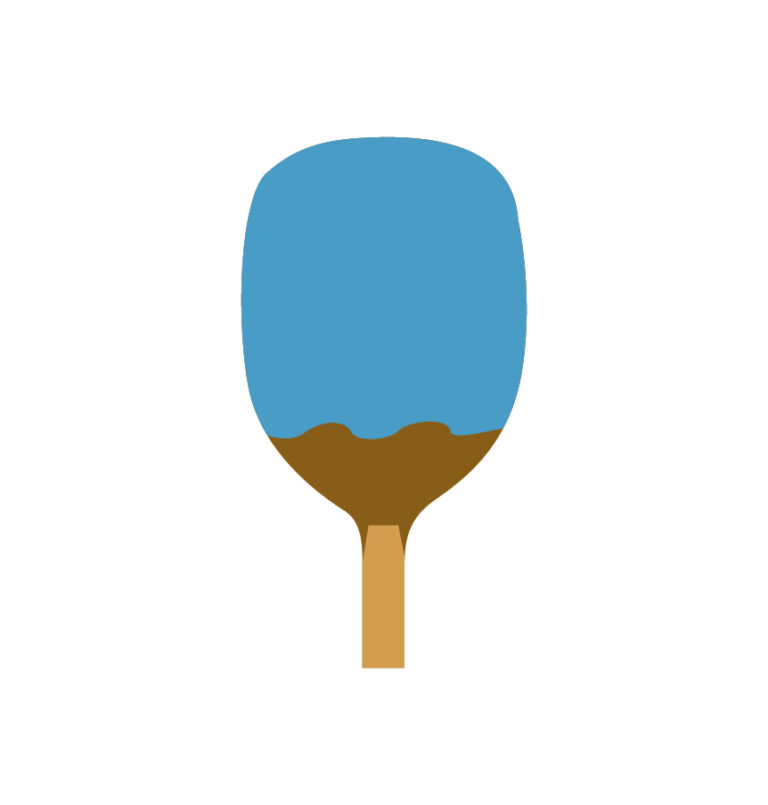 Table Tennis Bat Vector In Blue Color - Design Shop by AquaDigitizing