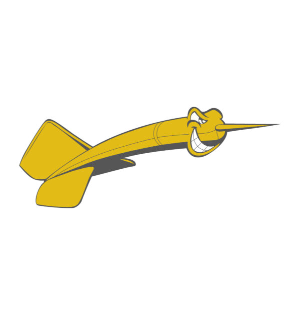 Yellow Dart vector - Design Shop by AquaDigitizing