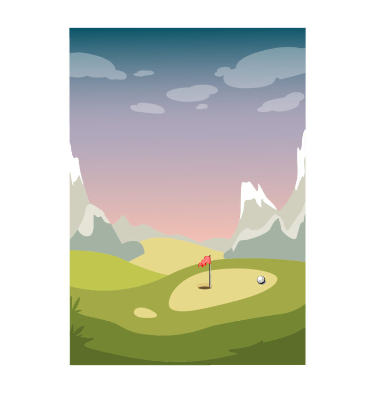 golf ground vector - Design Shop by AquaDigitizing