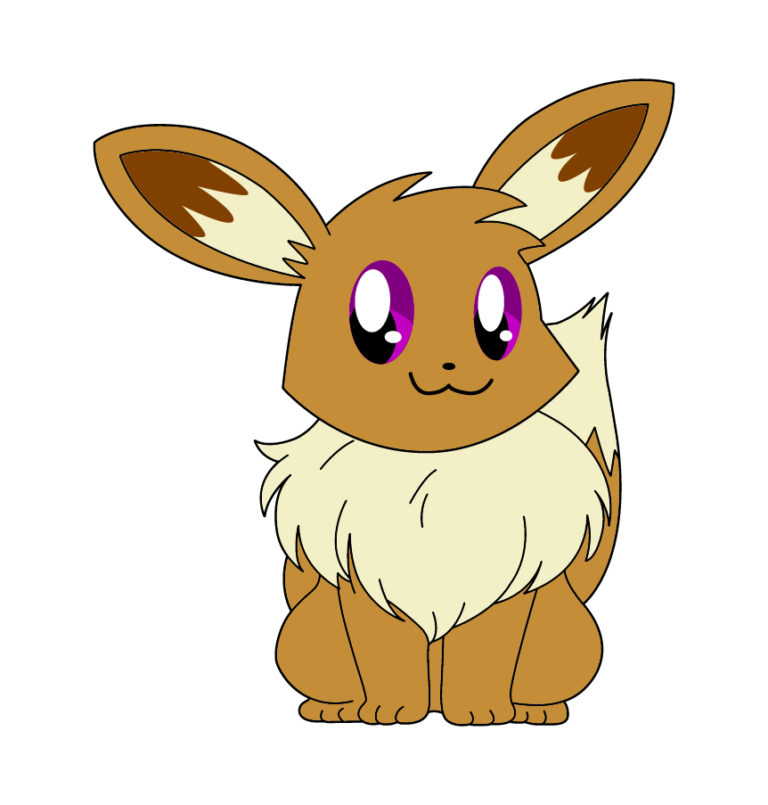 Eevee cartoon - Design Shop by AquaDigitizing