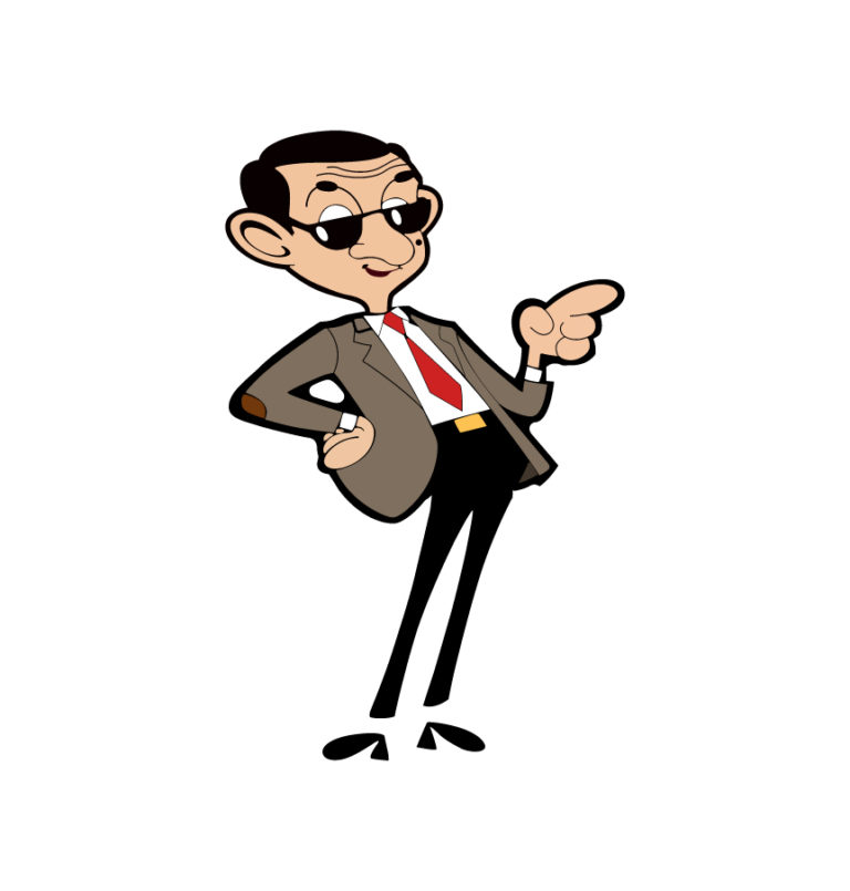 MR bean cartoon - Design Shop by AquaDigitizing