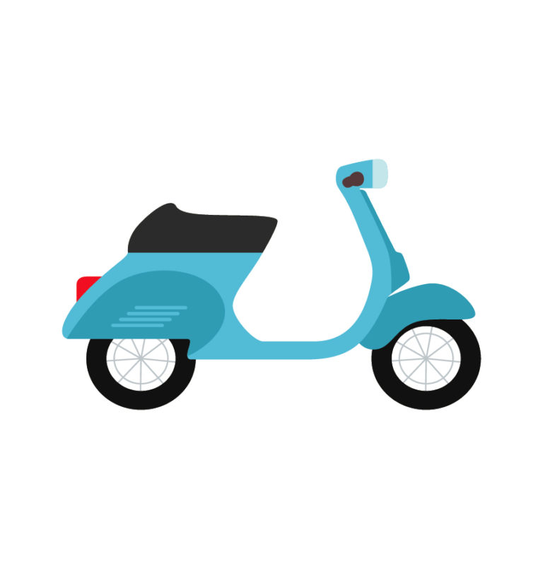 MotorCycle Vector Vespa - Design Shop by AquaDigitizing