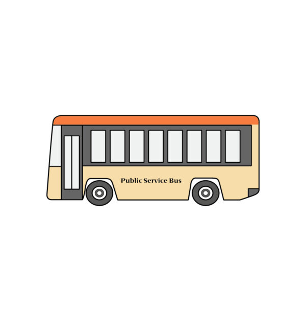 Public Service Bus Vector - Design Shop by AquaDigitizing