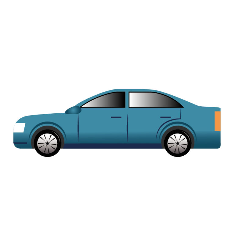 Royal Blue Car Vector - Design Shop by AquaDigitizing