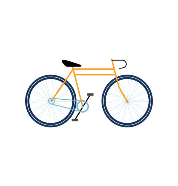 Simple Cycle Vector - Design Shop by AquaDigitizing