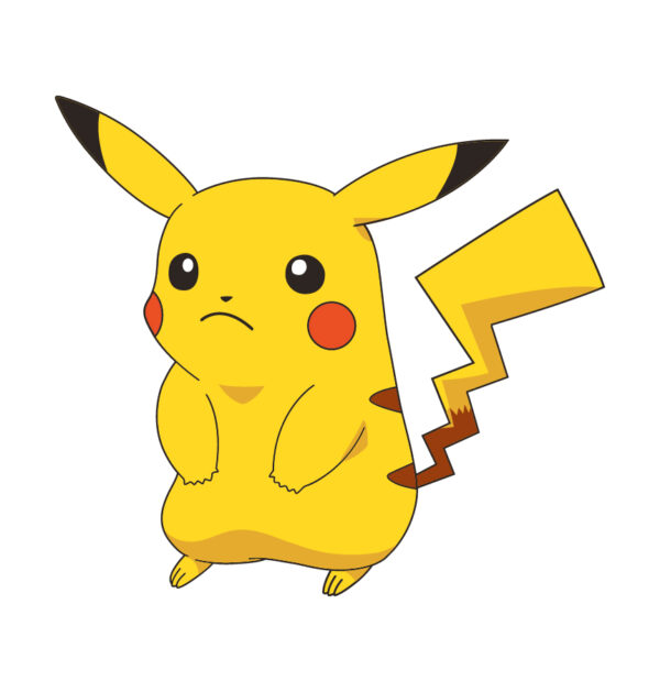 angry pikachu cartoon - Design Shop by AquaDigitizing