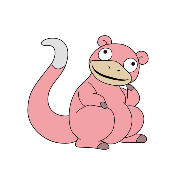 lazy pink pokemon cartoon - Design Shop by AquaDigitizing