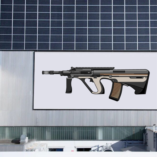 Army Machine Gun Vector - Design Shop by AquaDigitizing