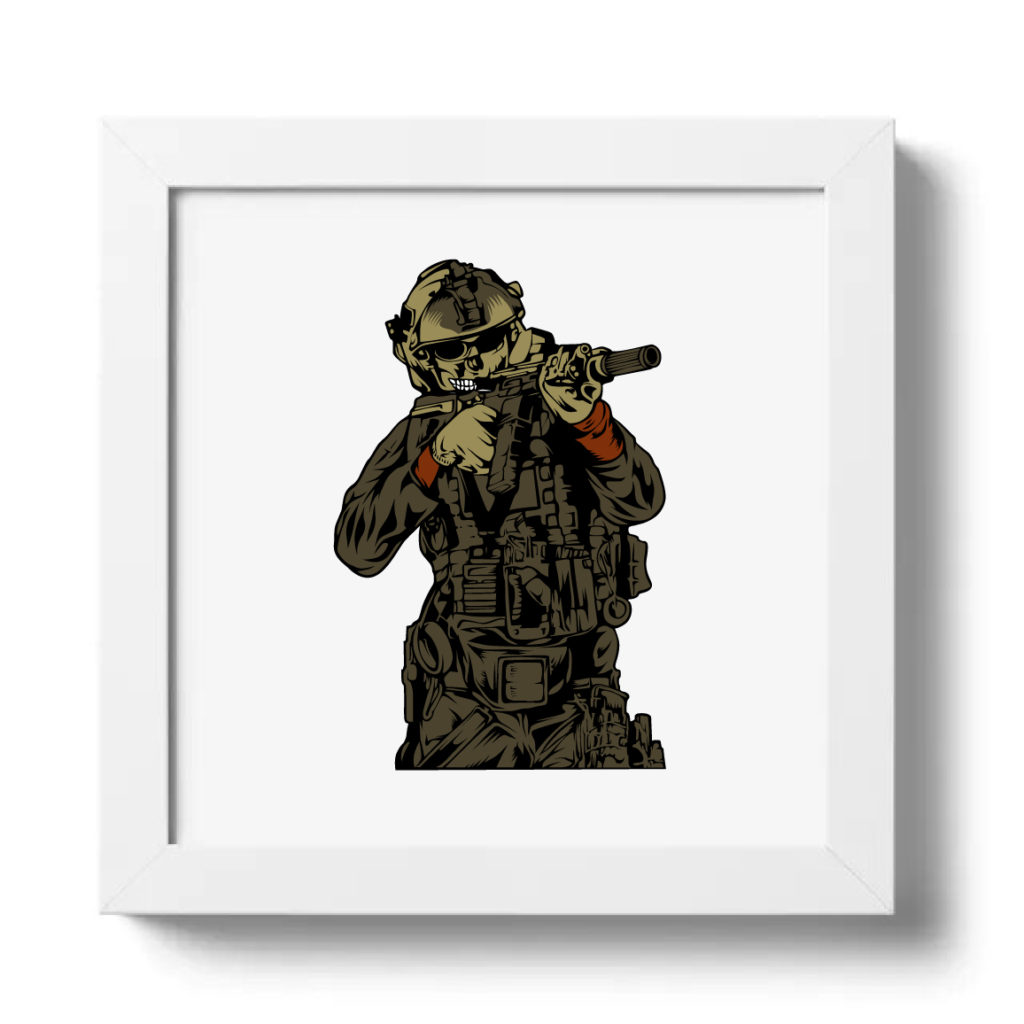 Army Soldier Man Vector - Design Shop by AquaDigitizing