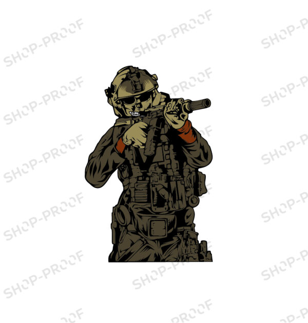 Army Soldier Man Vector - Design Shop by AquaDigitizing