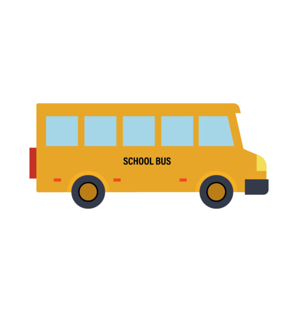 School Bus Vector Design In Gold Color - Design Shop by AquaDigitizing