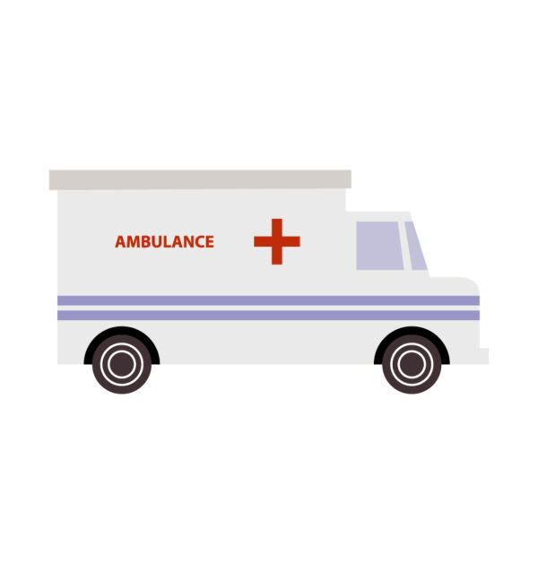 Simple Ambulance Vector - Design Shop by AquaDigitizing