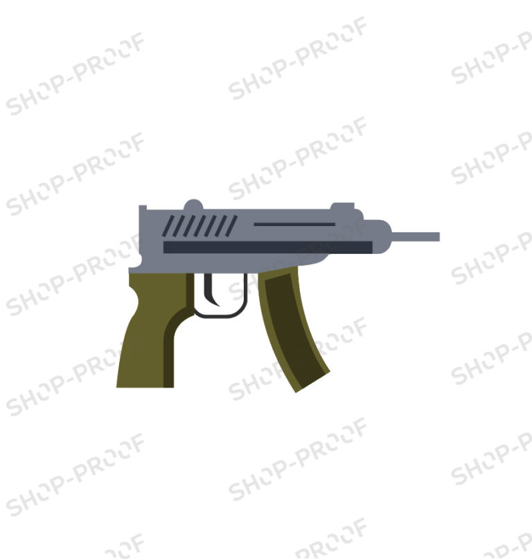 US Army Simple Gun Vector Design - Design Shop by AquaDigitizing