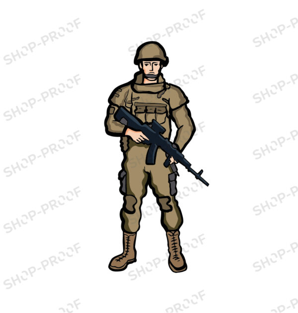 US Army Soldier Vector - Design Shop by AquaDigitizing