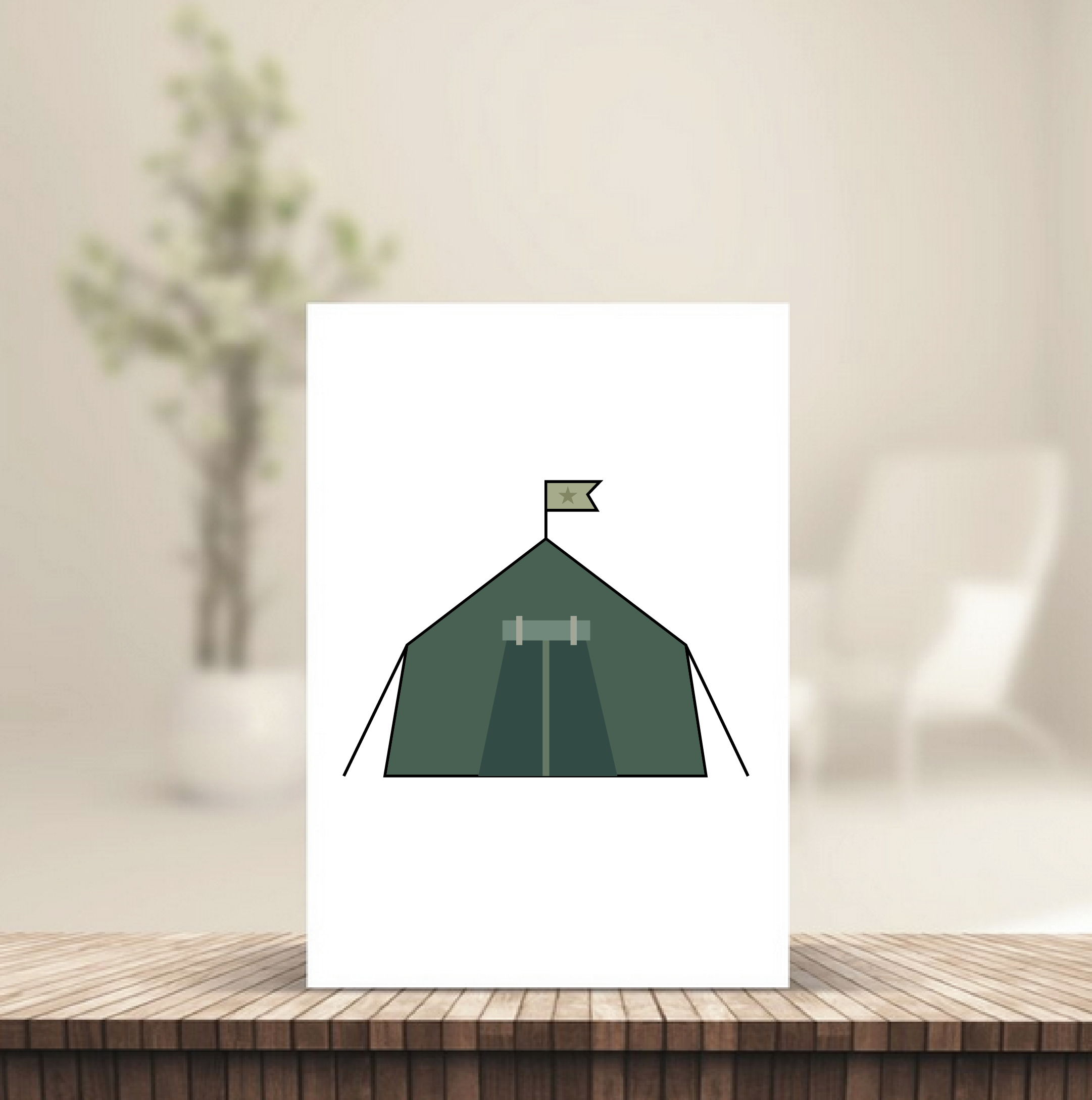 Army Camp Vector - Design Shop by AquaDigitizing