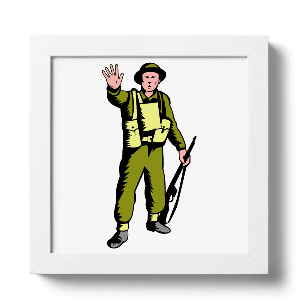 Army Soldier Communication Vector - Design Shop by AquaDigitizing