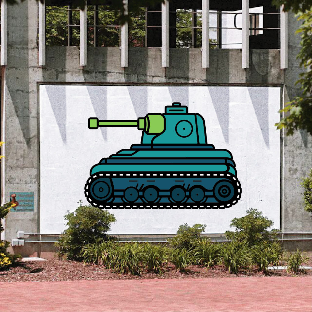 Cartoon Army Tank Vector - Design Shop by AquaDigitizing