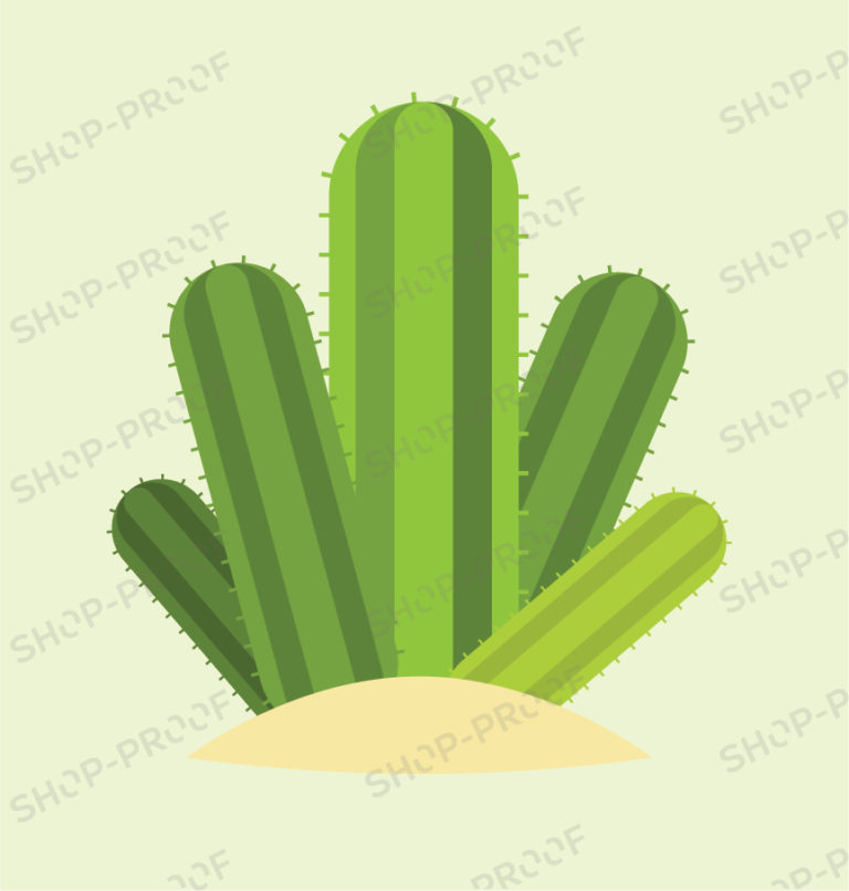 Creative Cactus Vector Plant - Design Shop by AquaDigitizing