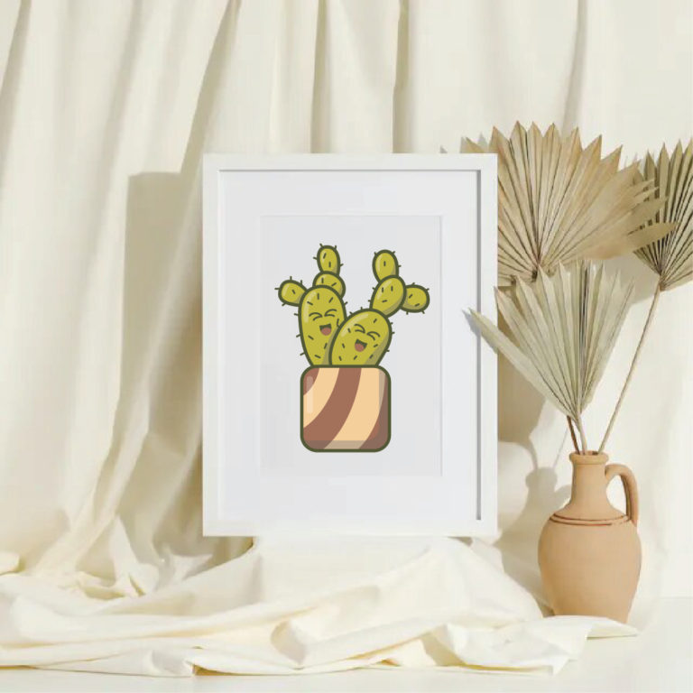 Joy Cartoon Cacti Vector - Design Shop by AquaDigitizing