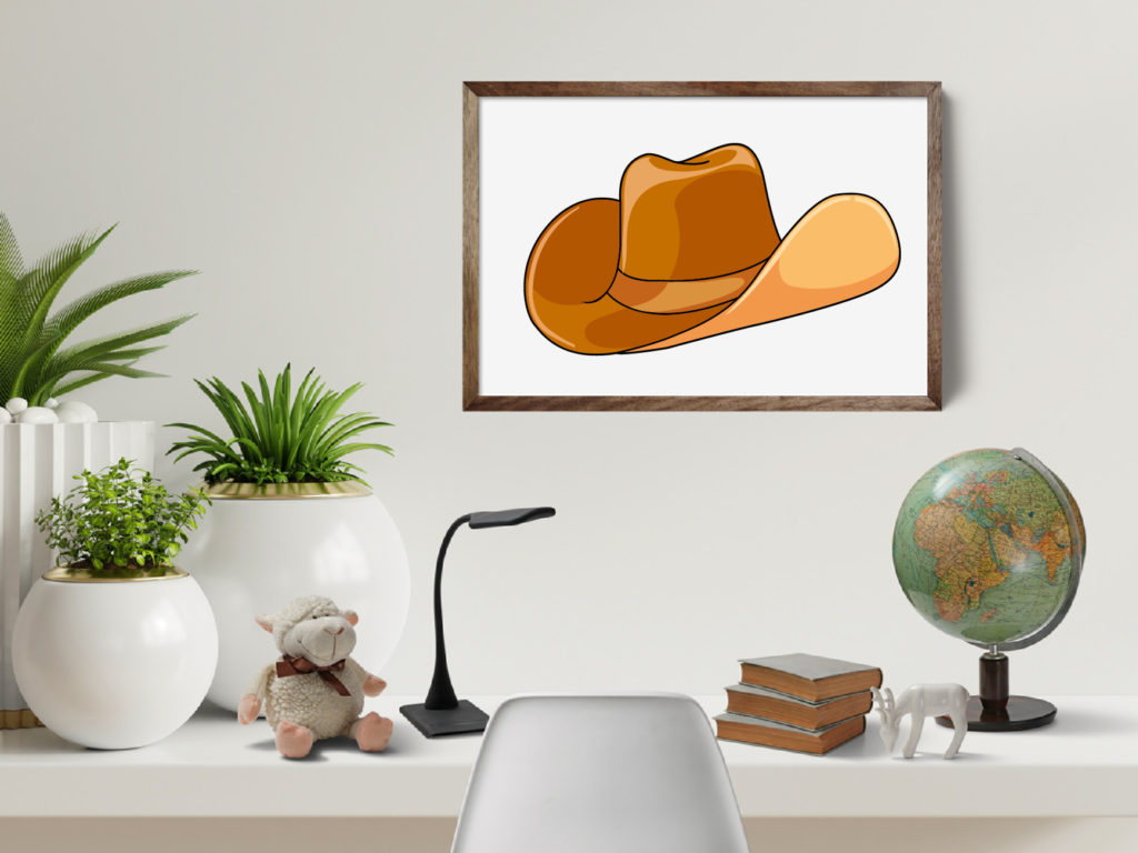 Simple Creative Cow Boy Hat - Design Shop by AquaDigitizing