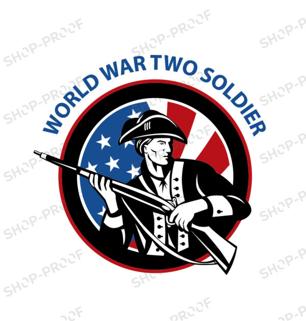 World War Two Soldier Vector - Design Shop by AquaDigitizing