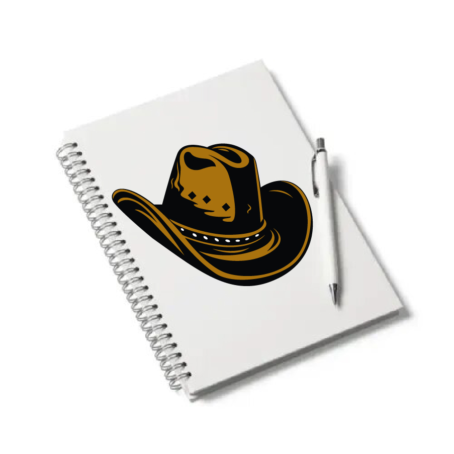 Creative Western Cow Boy Hat - Design Shop by AquaDigitizing