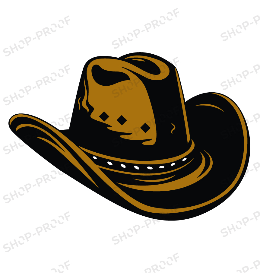 Creative Western Cow Boy Hat - Design Shop by AquaDigitizing