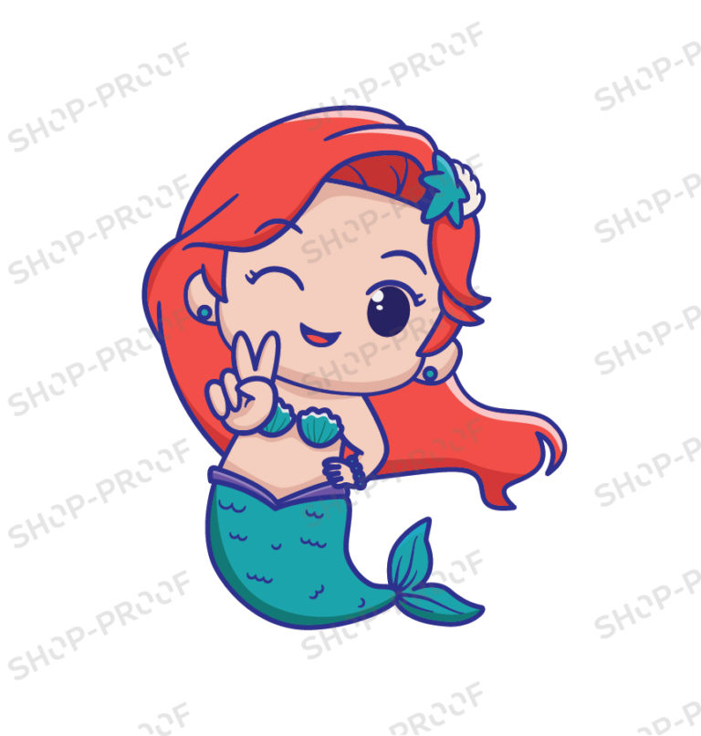 Little Mermaid Design Vector - Design Shop by AquaDigitizing