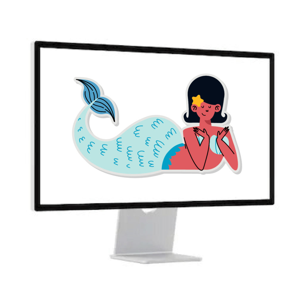 Royal Beautiful Mermaid Vector - Design Shop by AquaDigitizing