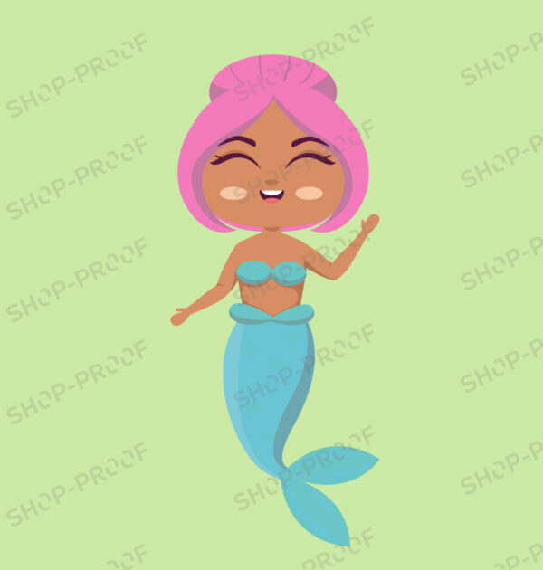 Royalty Premium Mermaid Vector - Design Shop by AquaDigitizing