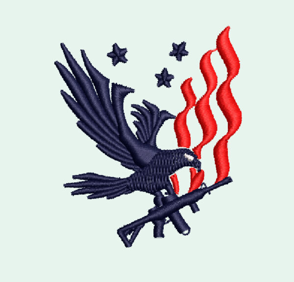 EAGLE FLAG EMBROIDERY DESIGN RED FLAG EMBROIDERY DESIGN RED STRIP FLAG ...