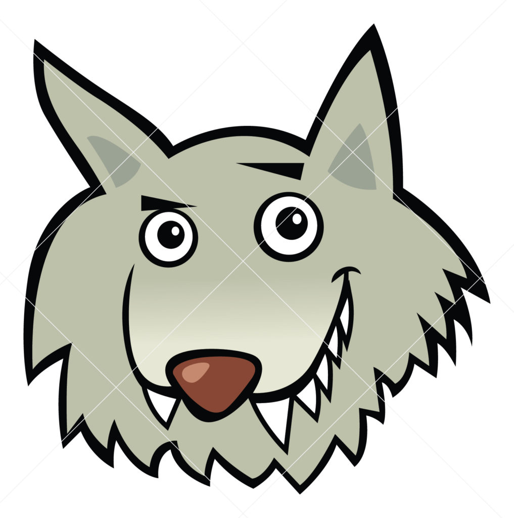 Big Bad Wolf Face Vector - Design Shop by AquaDigitizing